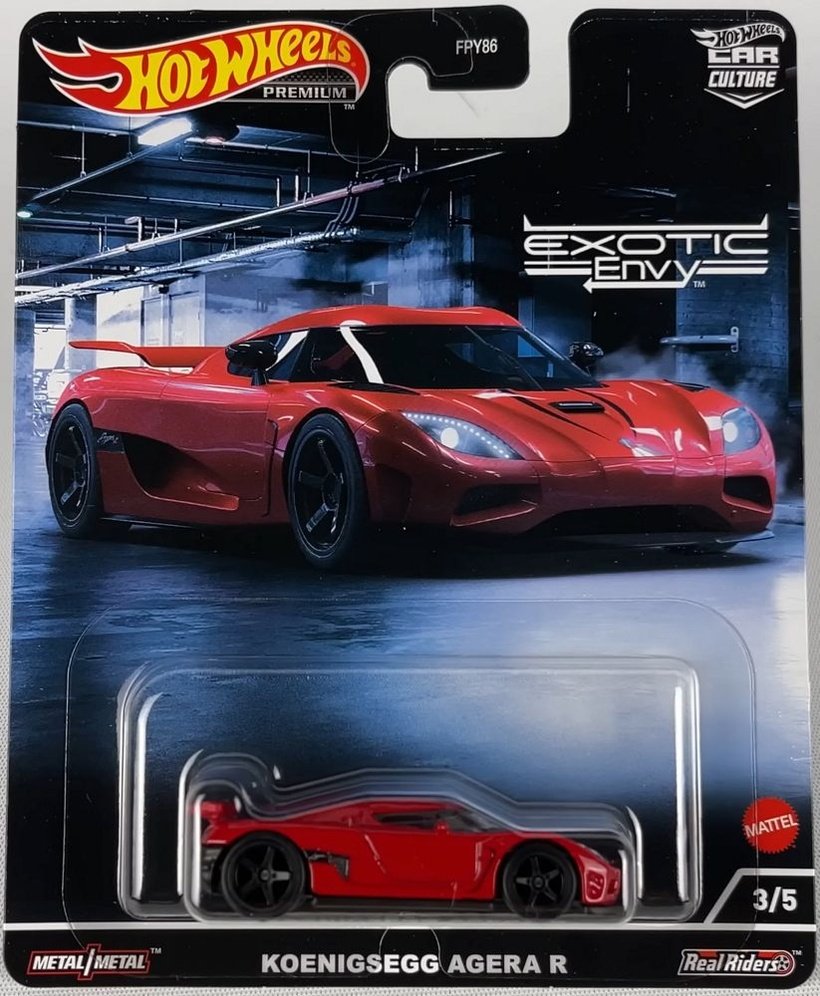 MODELO ESCALA 1:64 Car Culture 2022 M Case Exotic Envy HOT WHEELS