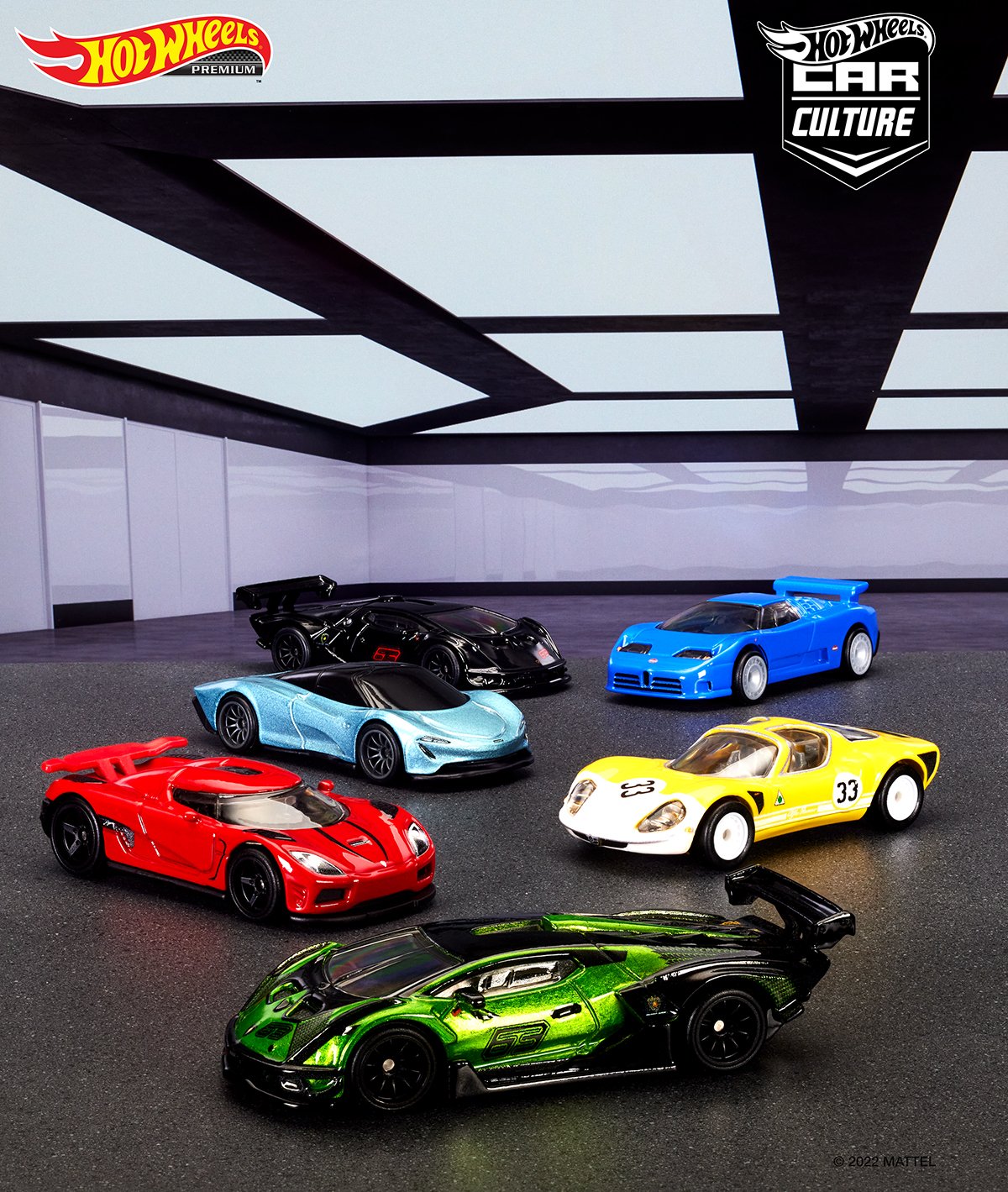 MODELO ESCALA 1:64 Car Culture 2022 M Case Exotic Envy HOT WHEELS