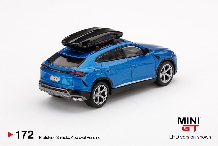 MODELO ESCALA 1:64 MiJo Exclusives Lamborghini Urus Blu Eleos w/ Roof ...