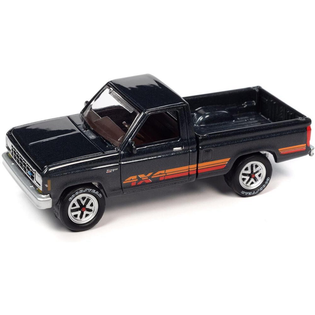 MODELO ESCALA 1/64 1985 Ford Ranger - Dark Charcoal Poly Diecast Model ...
