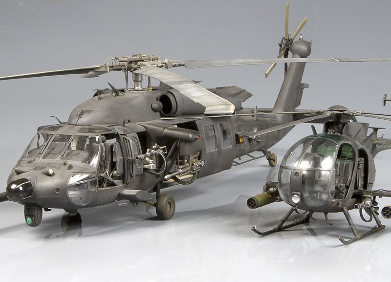 MODELO A ESCALA 1/35 AH-6M/MH6M LITTLE BIRD NIGHTSTALKERS BY KITTYHAWK ...